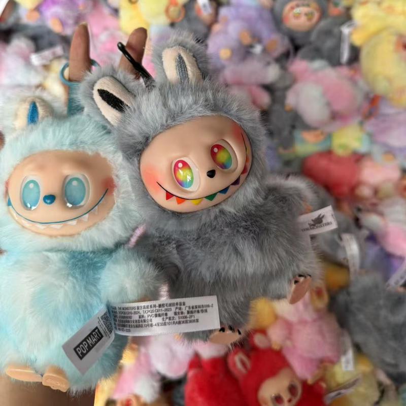 Labu plush toy pendant imitation mink fur plush toy keychain pendant ...