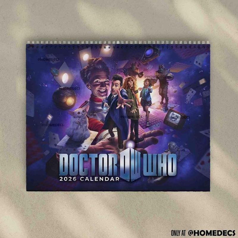 A Year Of Doctor Who 2026 Wall Calendar & Desk Calendar - Tardis with ...
