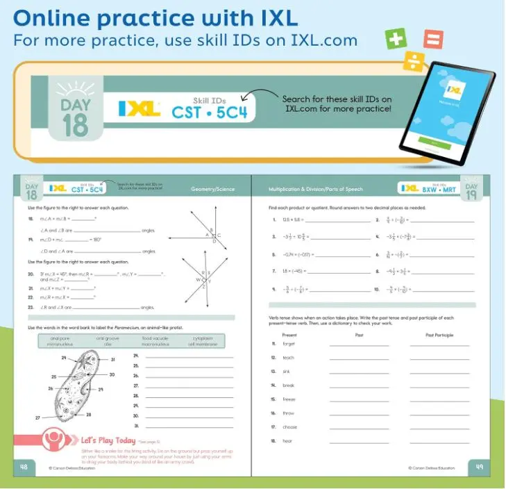 Summer Bridge Activities 7th to 8th Grade Workbooks All Subjects ...