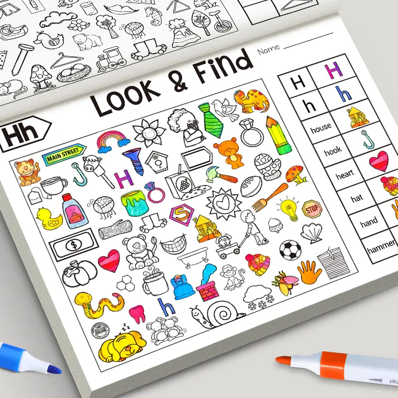 Seek and Color 100+ Hidden Objects: Interactive Coloring Book for Kids ...