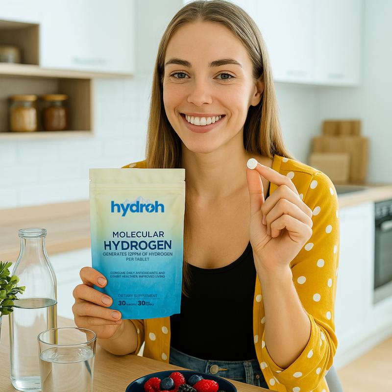 Hydroh Molecular Hydrogen Tablets Antioxidant Support + Deep Hydration ...