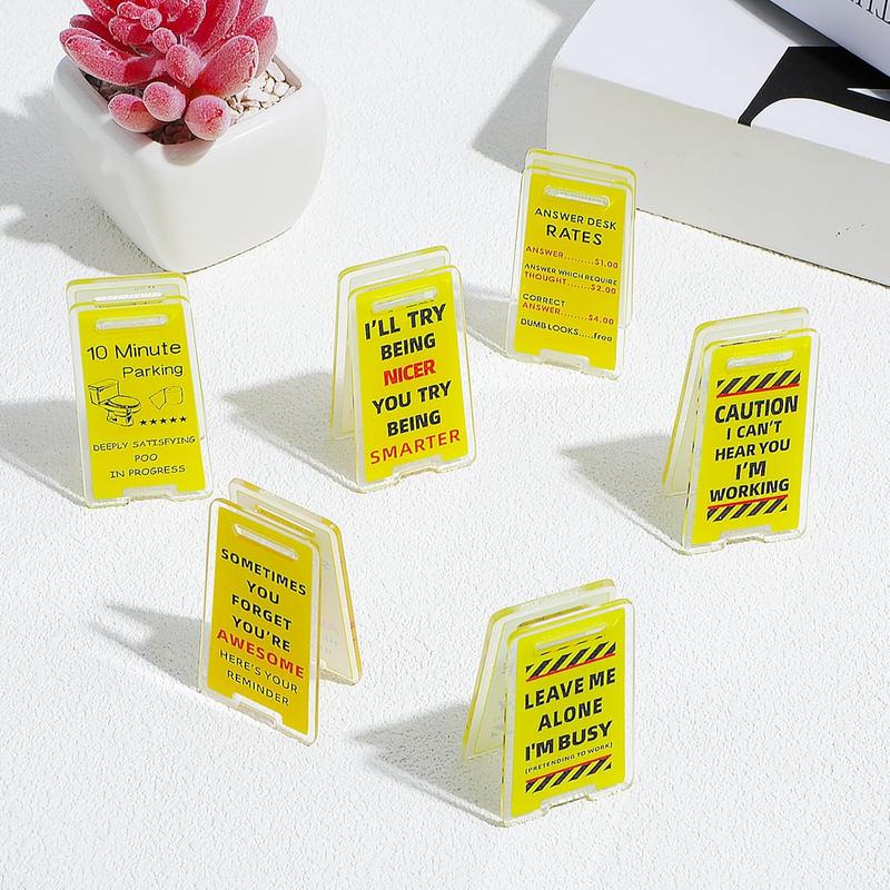 Funny Sticky Note Holder, 6 Pack Office Note Holder Clips ...