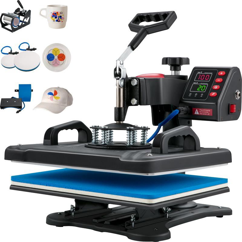 VEVOR Heat Press, TikTokShopBlackFriday, 5 in 1 Heat Press 12x15 ...