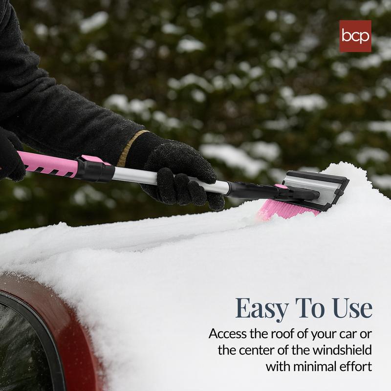 Best Choice Products 39 Extendable Snow Brush with Squeegee & Ice Scraper, Auto Snow Brush, Auto ...