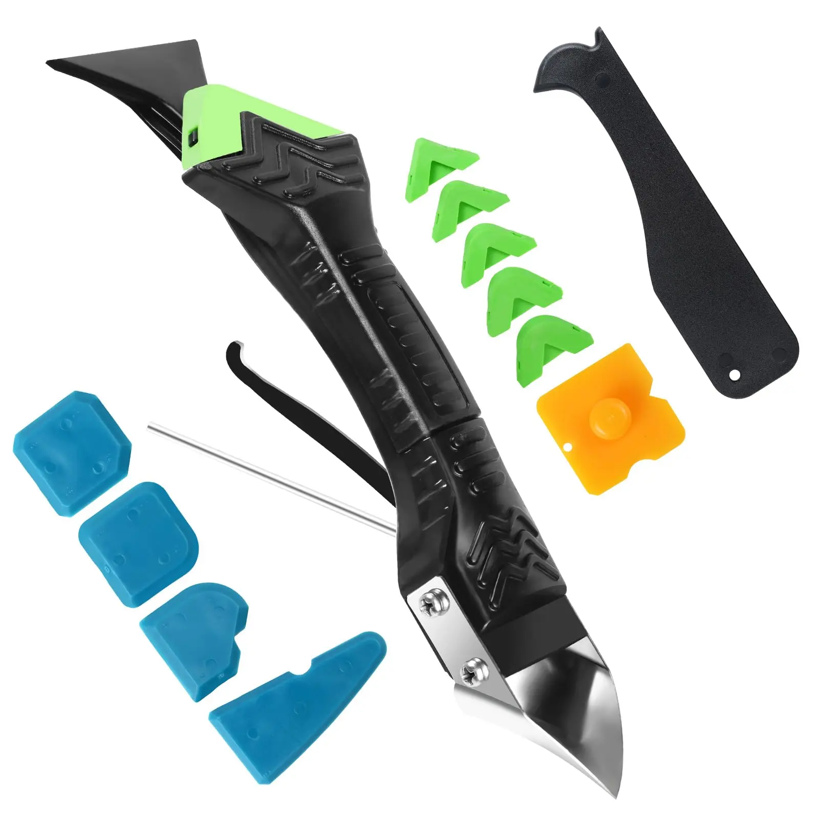 Silicone Caulking Tool,5 in1 caulk remover tool with Grout Scraper ...