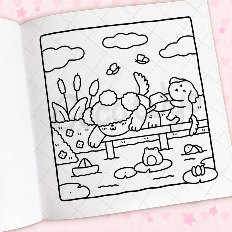 Cozy Cuties: Coloring Book for Adults and Kids (Spiral Bound) - TikTok Shop