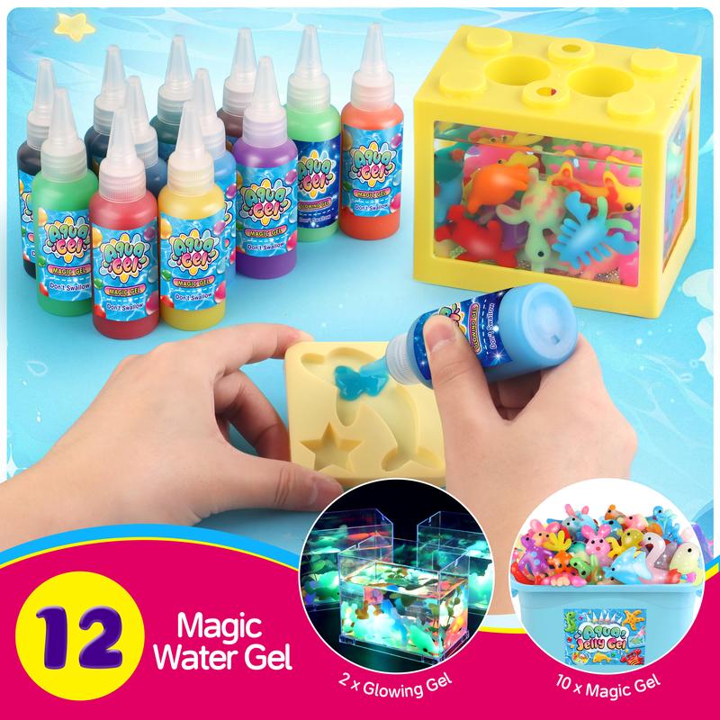Wookidel Magic Water Elf Toy Kit with Magic Gels, Molds - Imaginative ...
