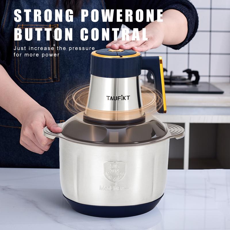 TAUFIKT 5L Large Capacity Meat Grinder-6-layer sharp blades, 5 ...