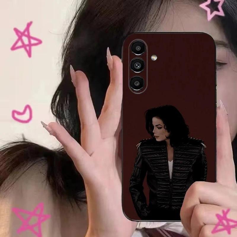 Transparent straight edge case Singer M-Michael J-Jackson Phone Case ...