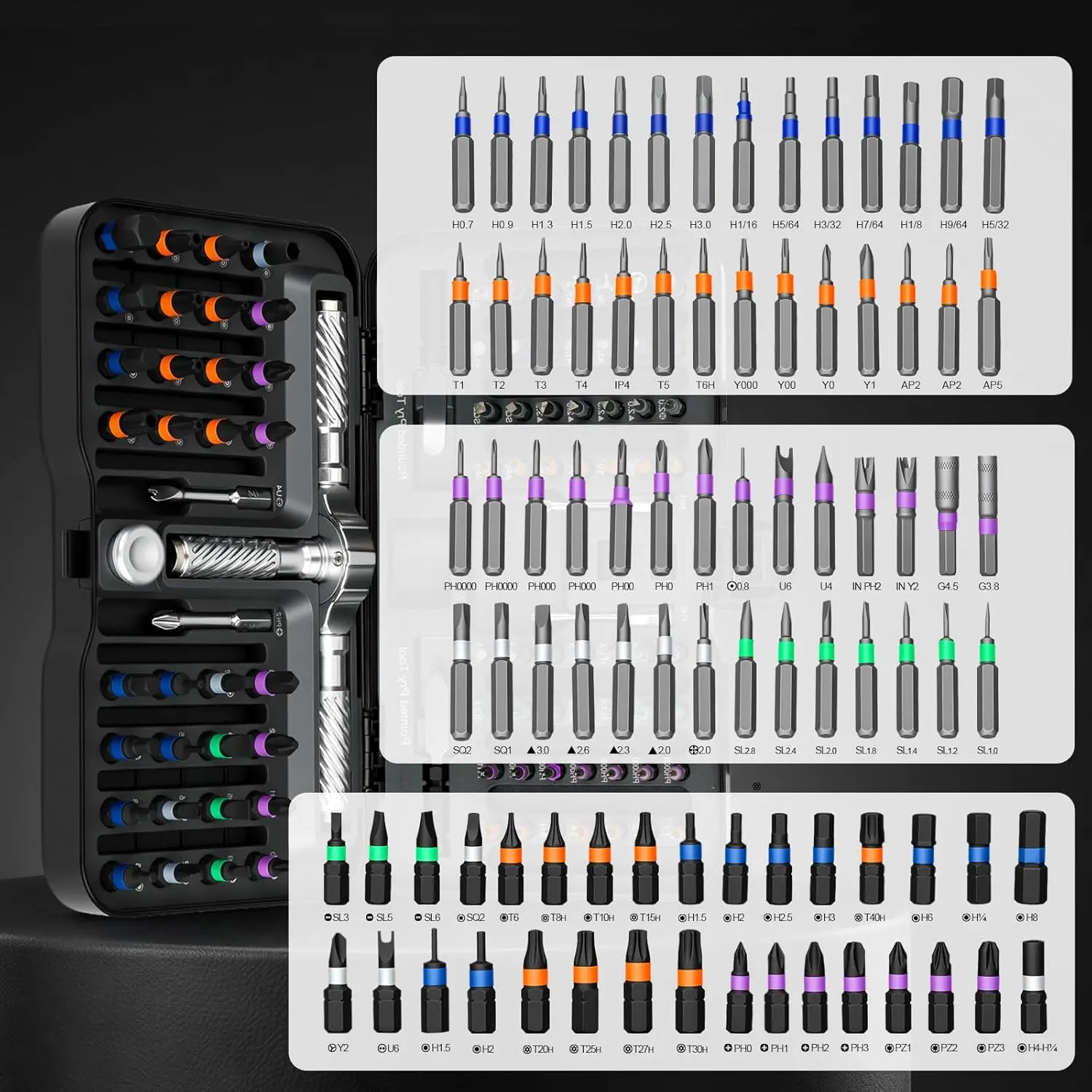 115 in 1 Ratchet Set, sets, Multi Bit Free Combination Ratchet Set ...
