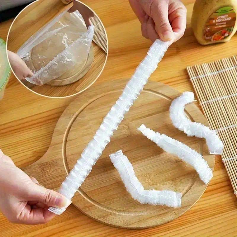 200 Pieces of Elastic Food Preservation Covers , Perfect for Keeping ...