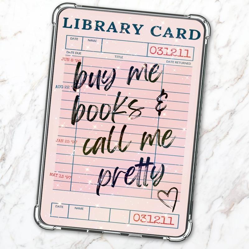 Vintage Library Card Cardstock Clear Case Insert for Kindle | Smutty ...