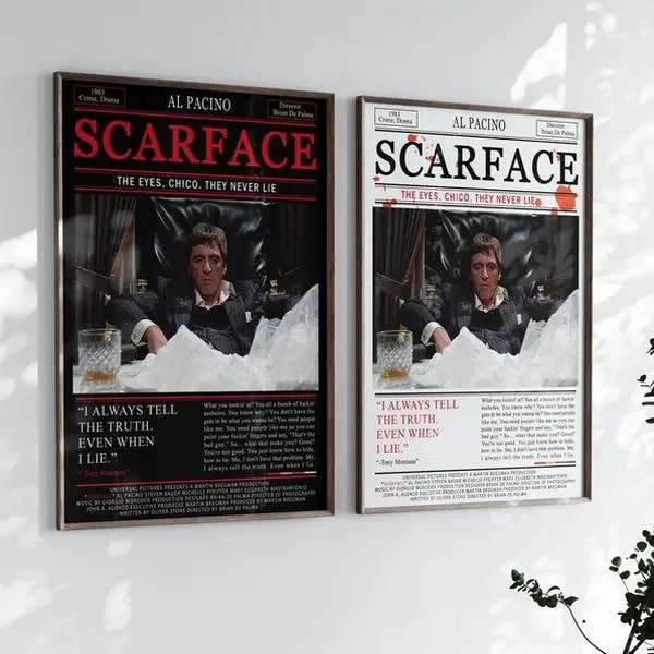 Scarface Poster, Scarface Movie Poster, Tony Montana, Al pacino ...