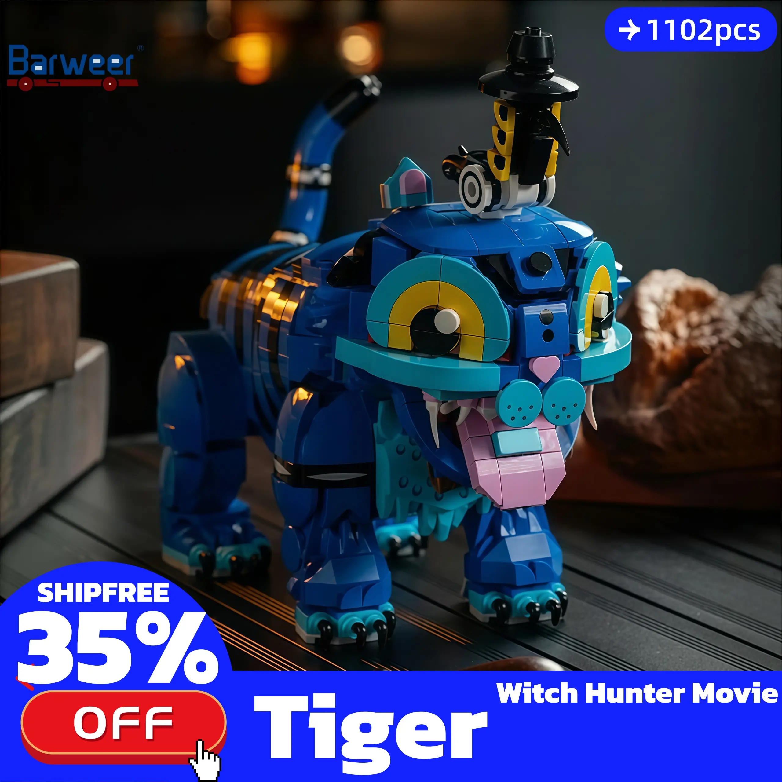 [BARWEER](SHIP FREE)Tiger Witch Hunt Movie With Gift Box 1102PCS 11.5 ...