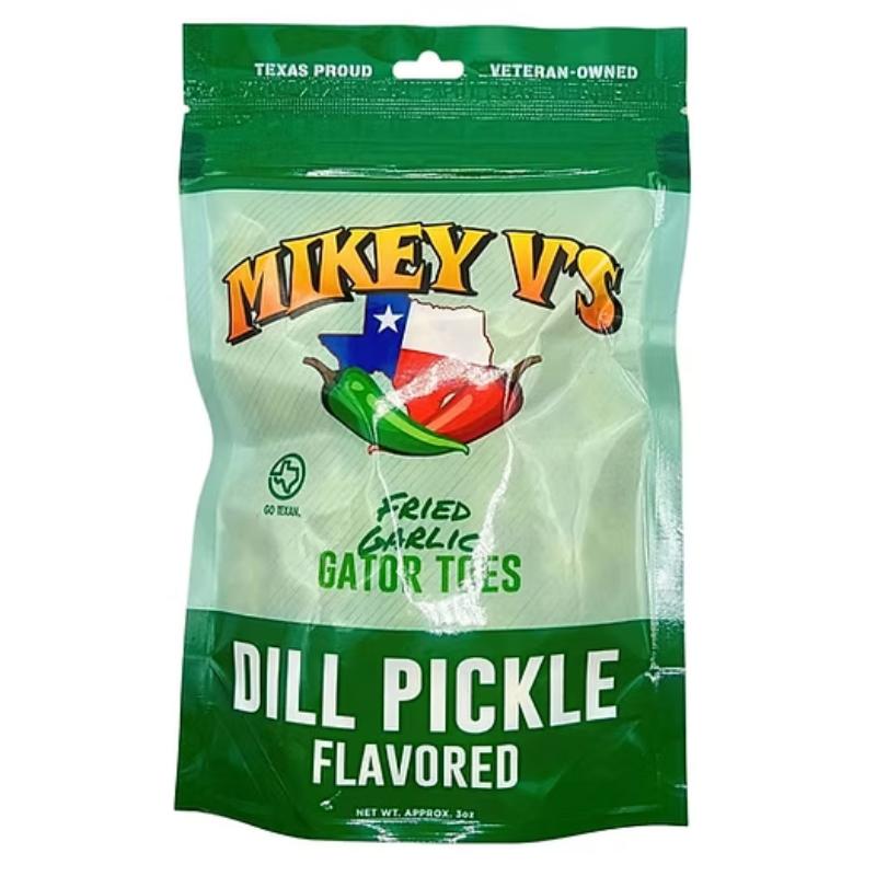 Mikey V's Fried Garlic (11 Flavors) "Gator Toes" 3.9oz Bag, Dill ...