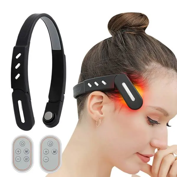 ABS Head Temple Massager Sleep Aid Device with EMS Microcurrent ...