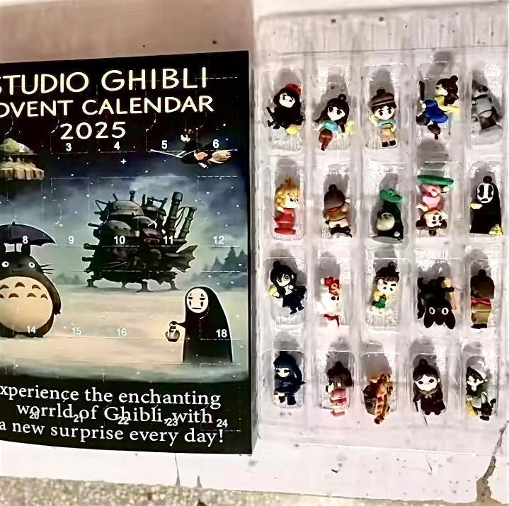 Studio Ghibli Christmas Advent Calendar, 3D Puzzle Surprise Box for ...