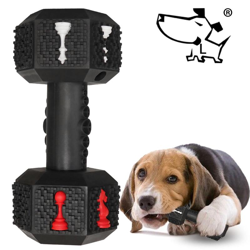 Dog Dumbbell Shape Chew Toy, Cute Dumbbell Design Dog Chew Toy ...