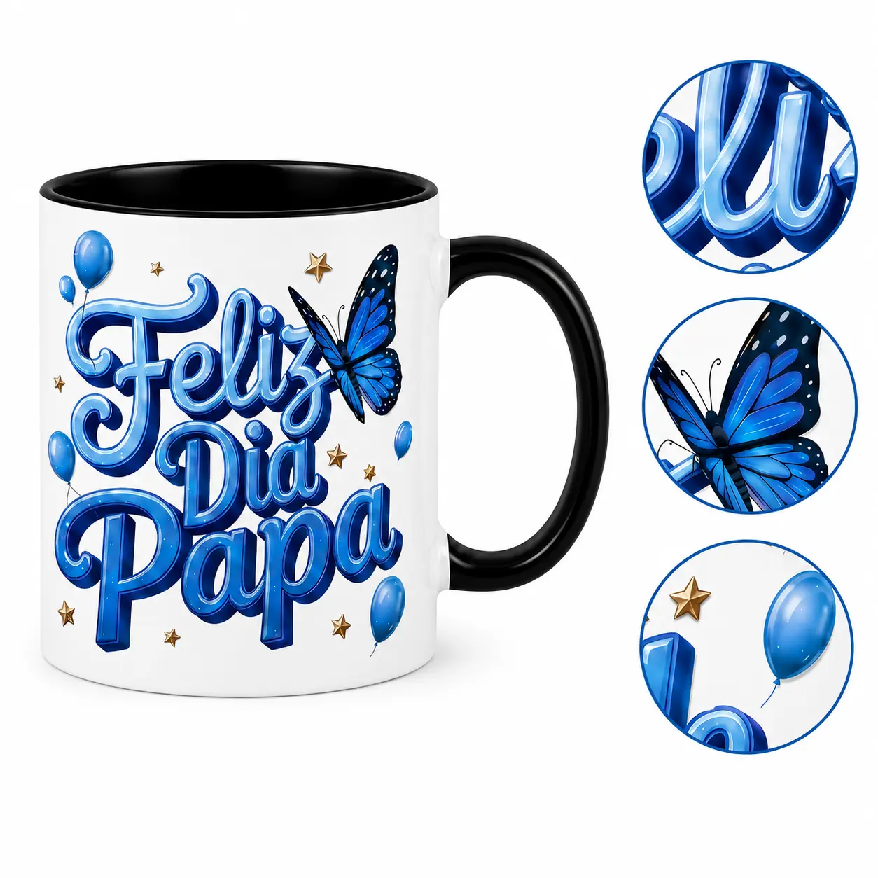 "Feliz Dia Papa" Color Changing Mug Regalo Para Papá Secret Heat Reveal ...
