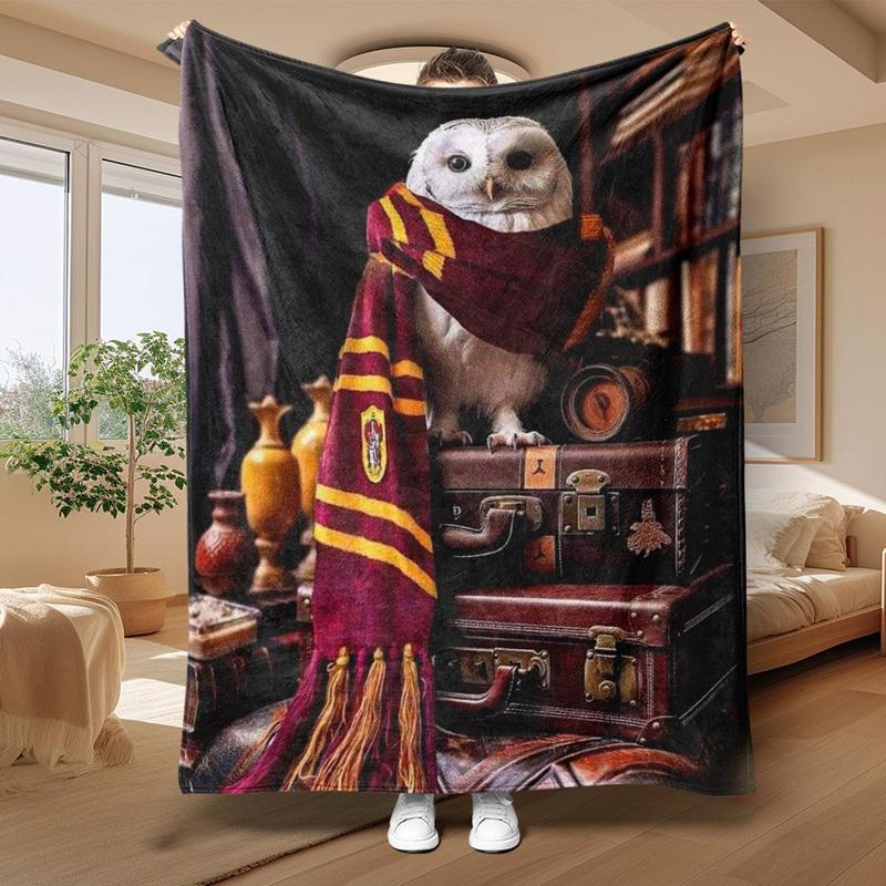 Harry Potter Owl Pattern Blanket, Soft Warm Throw Blanket, Air ...