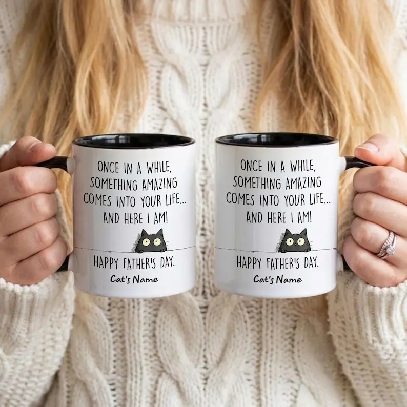 Personalized Cat Dad Mug: Funny Father’s Day Gift From Cat - TikTok Shop