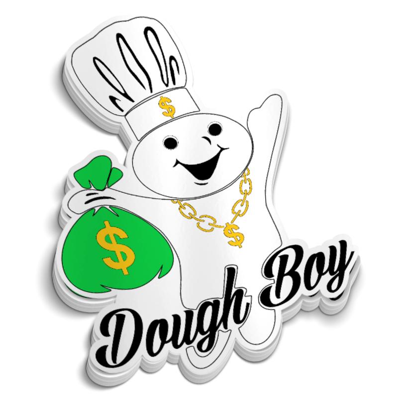 Dough Boy Sticker - Hard Hat Stickers, Funny Sarcastic Stickers, Cooler ...