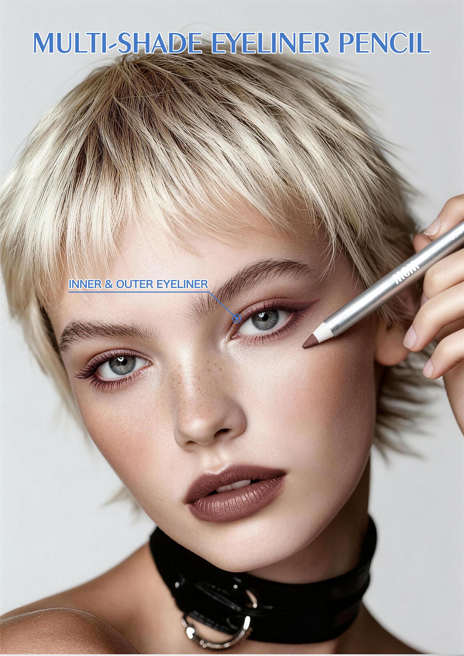 Waterproof Gel Eyeliner Pencil with Ultra Smooth Creamy Glide, Smudge ...
