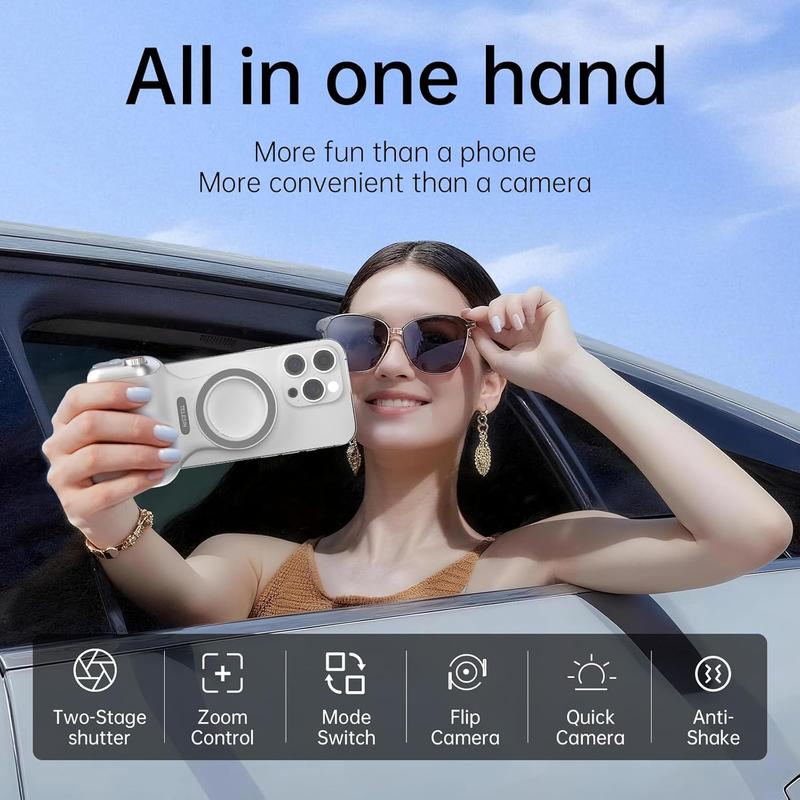 Bluetooth Camera Shutter Grip for iPhone Android 360 ° Rotation ...
