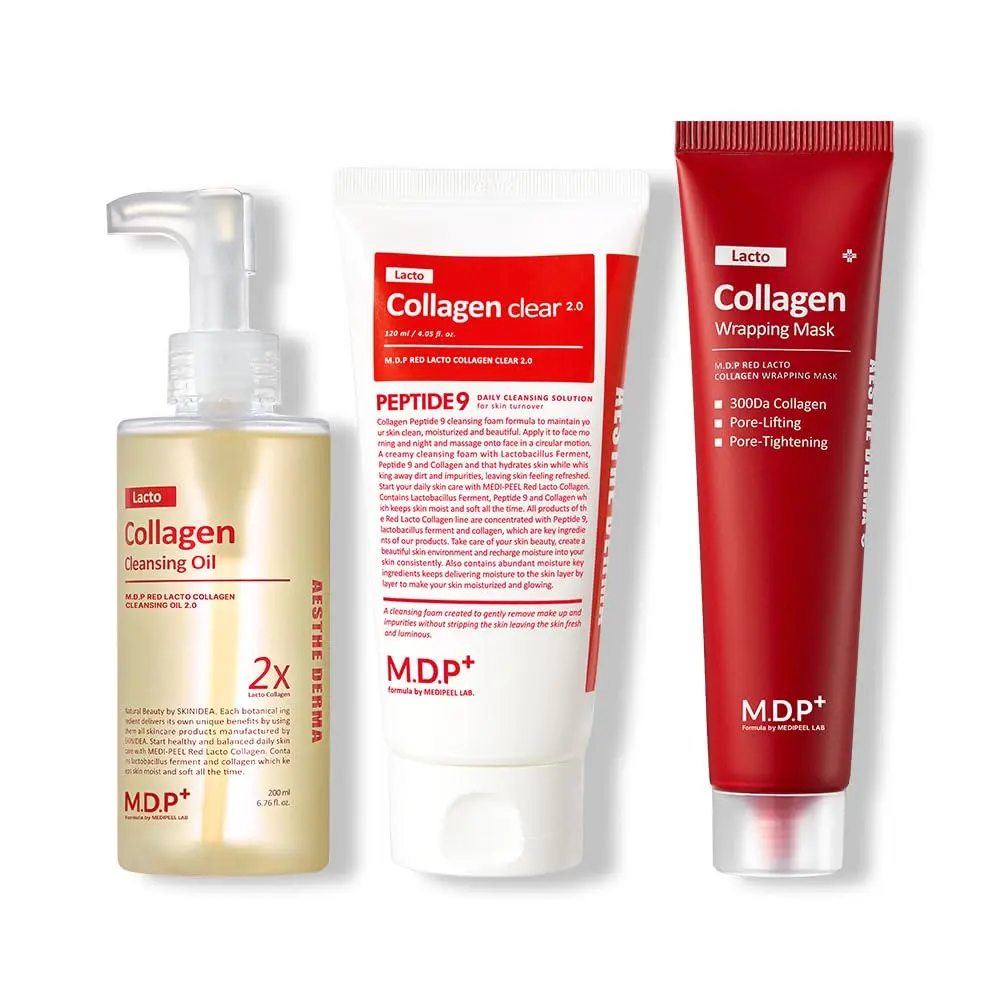 MDP Red Lacto Collagen 3-Step Lift & Glow Ritual Set - TikTok Shop