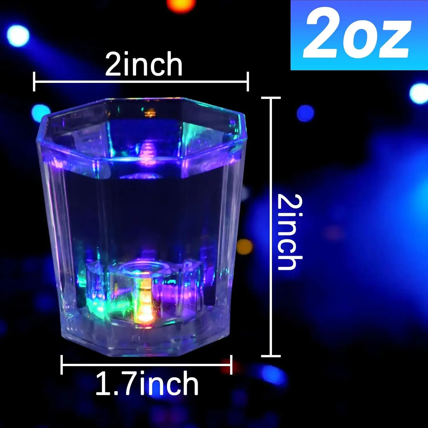 Light Up Shot Glasses Set of 24 Adults Shot Glasses Led Shot Glasse ...