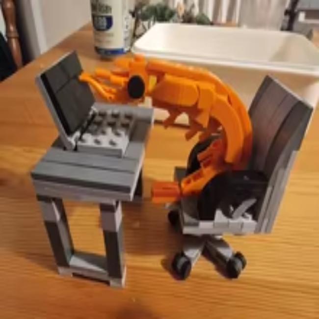 Shrimp at Desk Mini Block Set - Funny Desk Decor Office Gift Cute ...