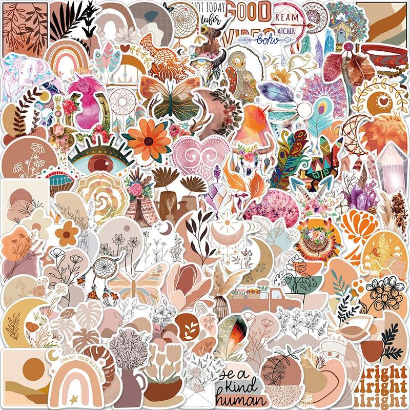 Bohemian Style Series Graffiti Stickers, 100pcs Waterproof Self ...