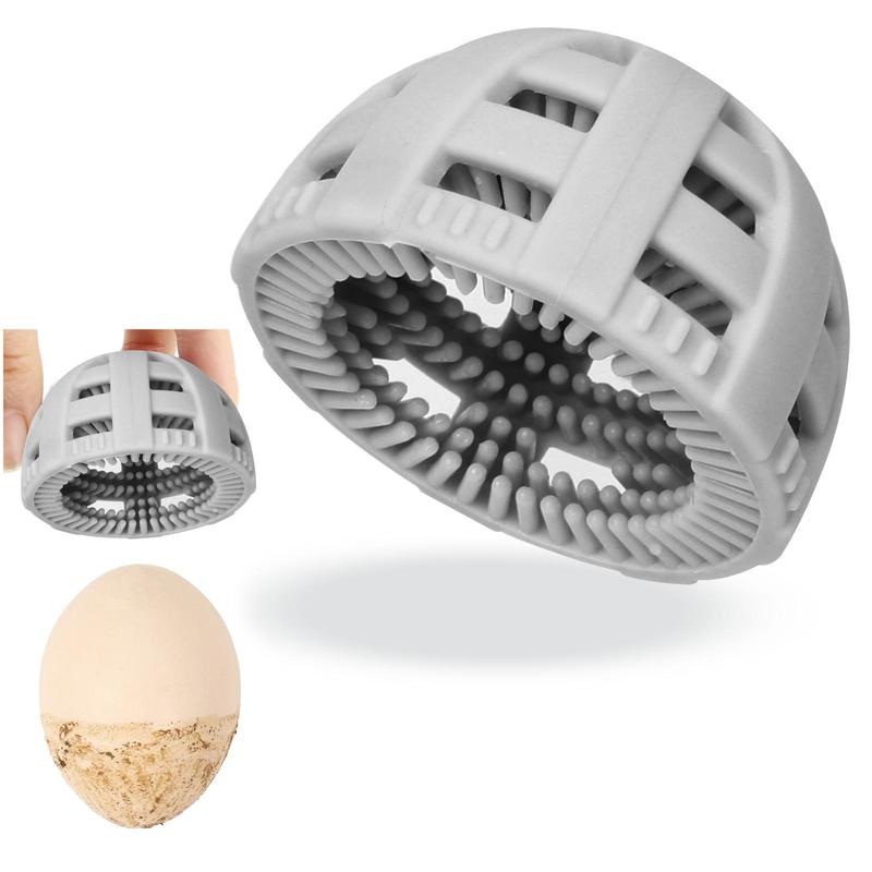 Manual Egg Cleaner, 1 Count Silicone Egg Cleaning Brush, Portable Egg ...