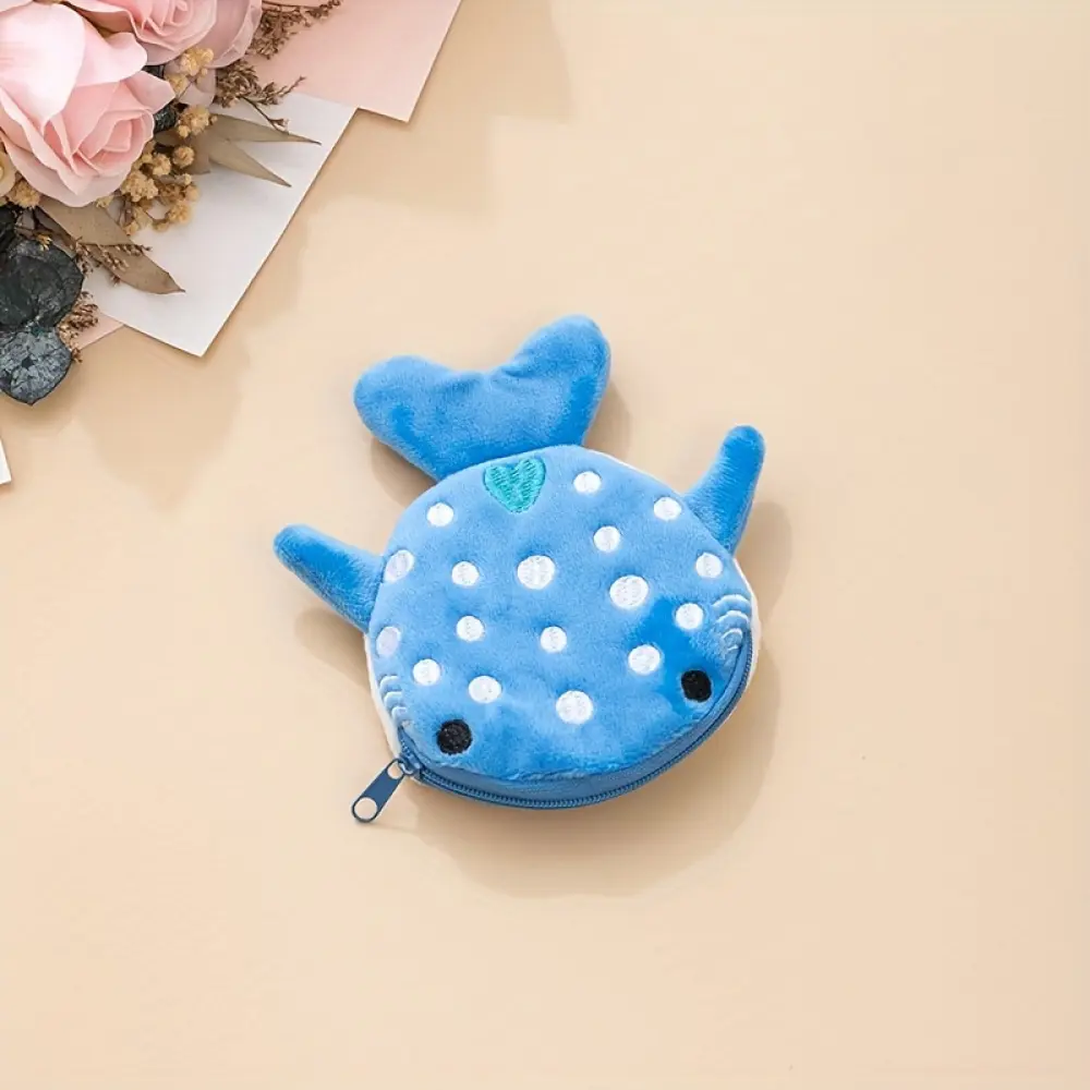 Cute Cartoon Shark Coin Purse Kids | Lightweight with Zipper Closure ...