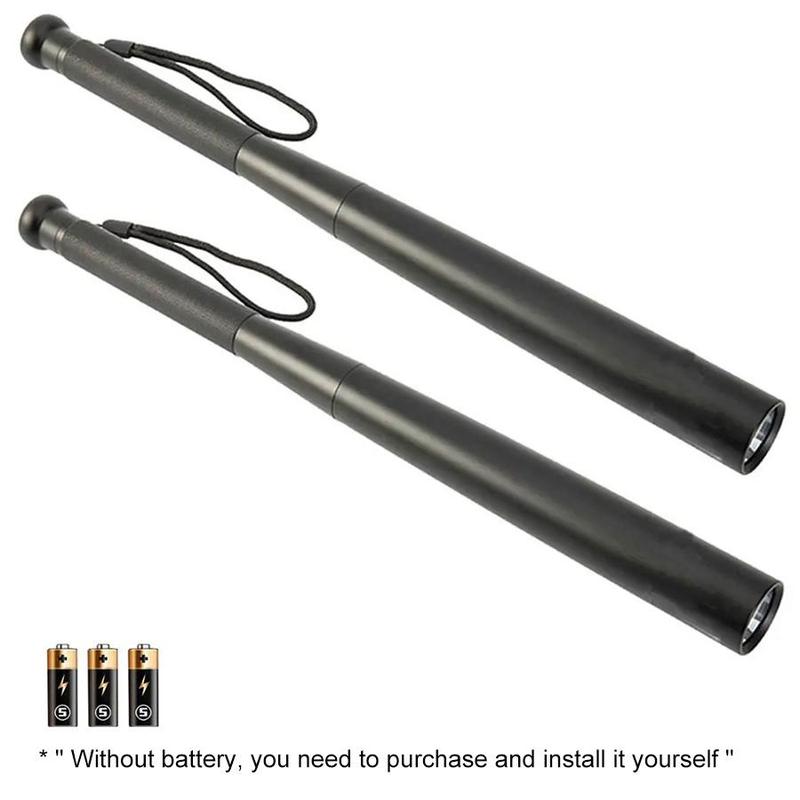 Baseball Bat Design Flashlight, 2 Counts Portable Aluminum Alloy High ...