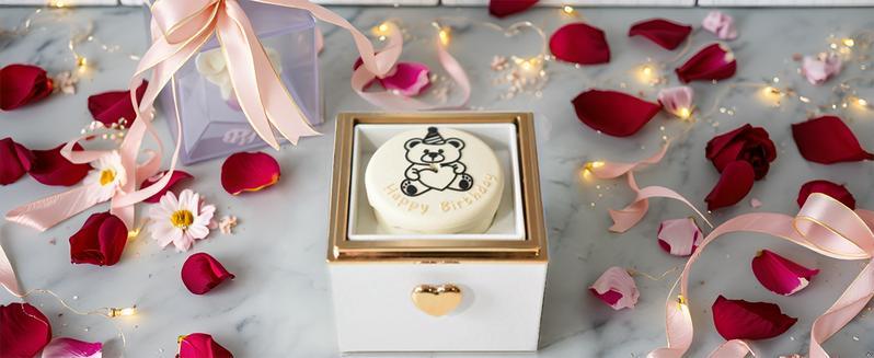 Bear Flip Ring Boxs Surprise Little Bear Cake Ring Box Candle Lighting ...