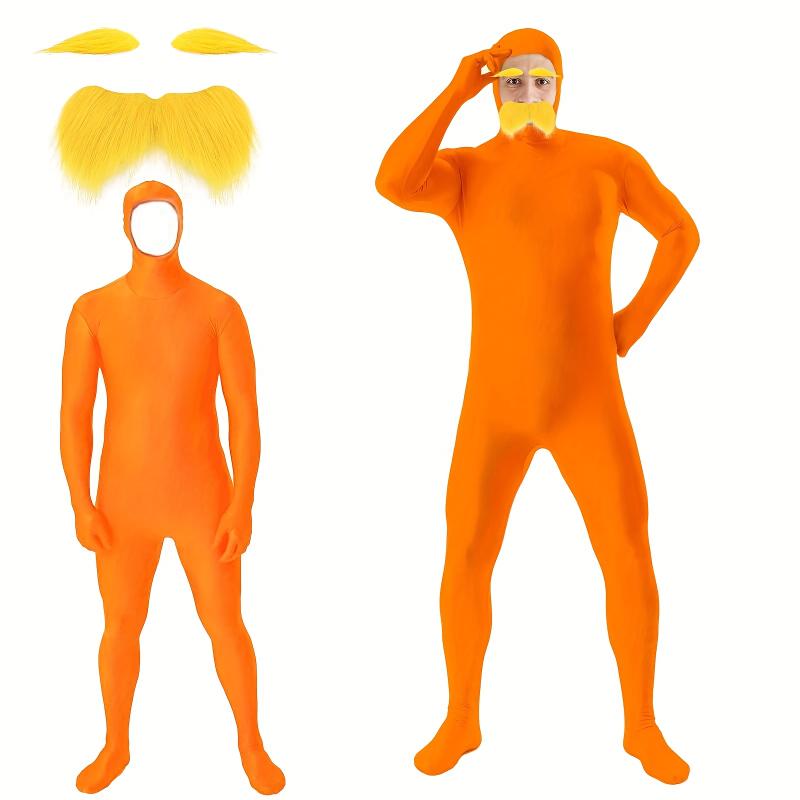 Men's 3pcs Complete Costume Set - Funny Mustache & Beard Masked ...