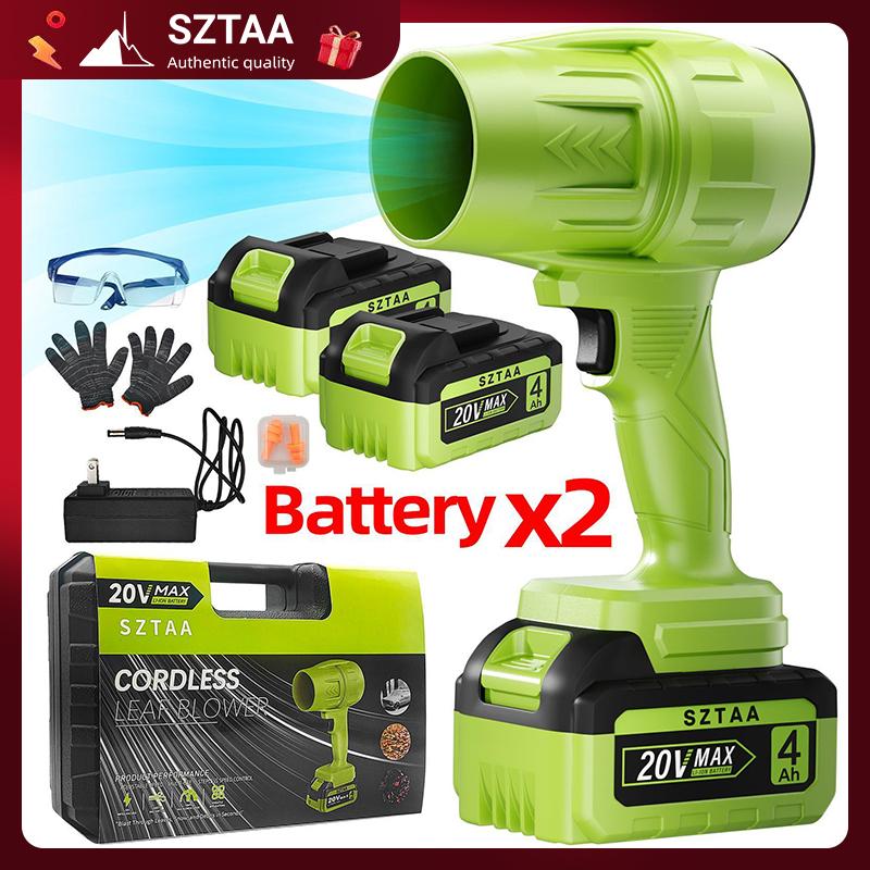 SZTAA 1500W Turbo Jet Blower CYJ-2D-green Cordless Leaf Blower with 2 ...