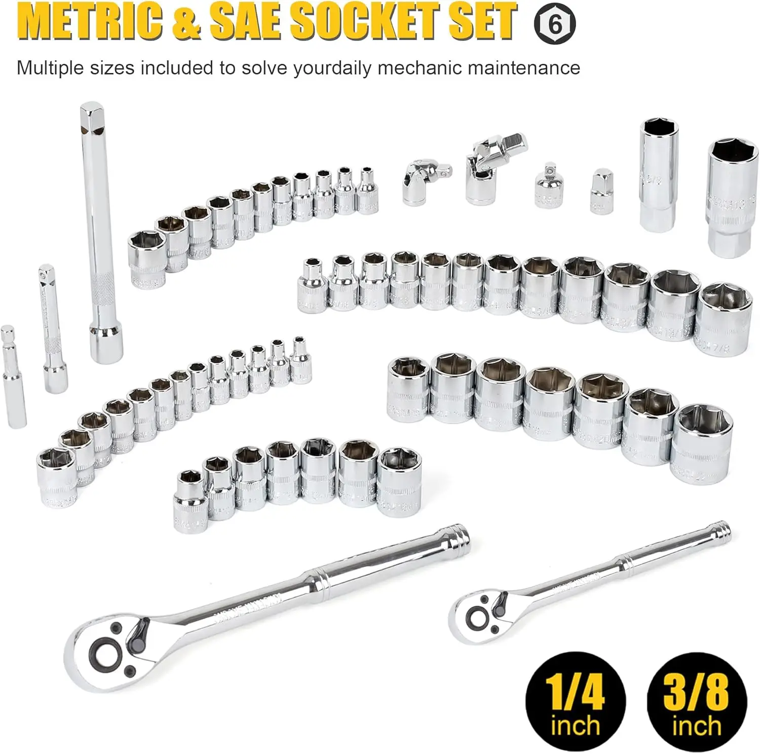 TOPLINE 467-Piece Household Home Tool Sets for Mechanics, 16-Inch Tool ...