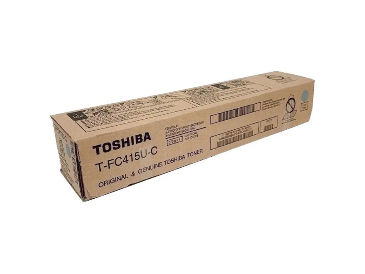 Toshiba Original Toner Cartridge - Cyan - Laser - 33600 Pages - 1 Each ...