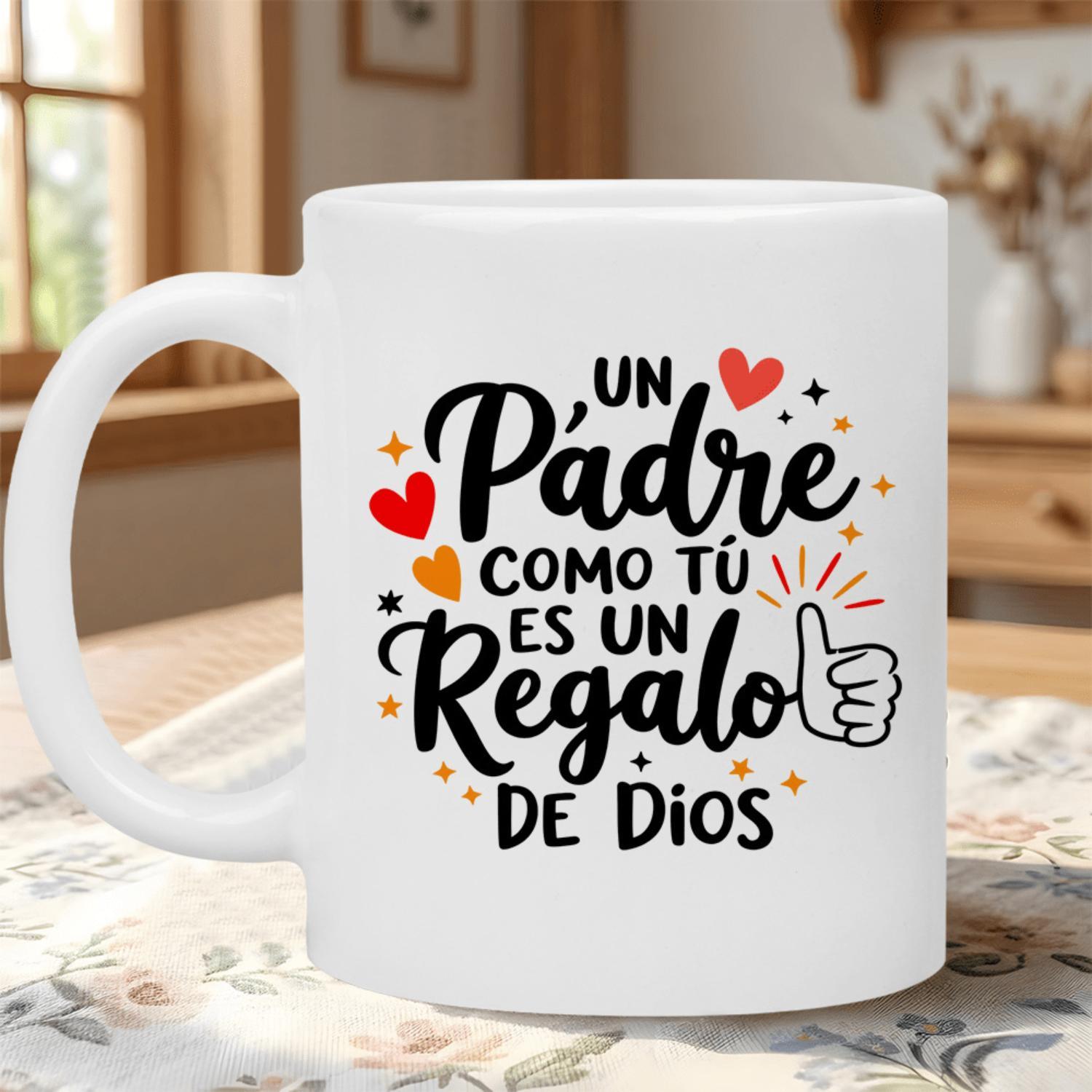 Unique Ceramic Mug Featuring Spanish Dad Quote Perfect Gift for Latin ...