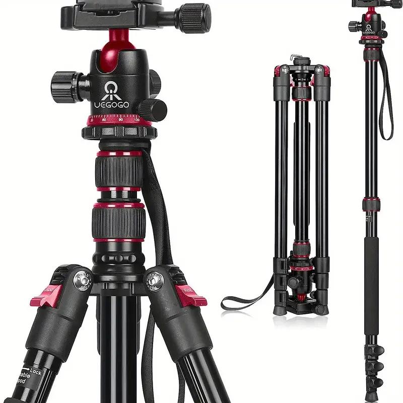 82"/210cm UltraHigh Heavy Duty Camera Tripod, Full-Extended 2-in-1 ...