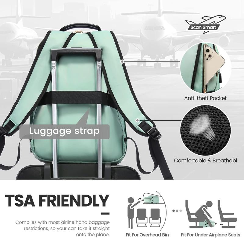 Laptop Backpack for Women 15.6 Inch,Cute Womens Travel Backpack Purse ...