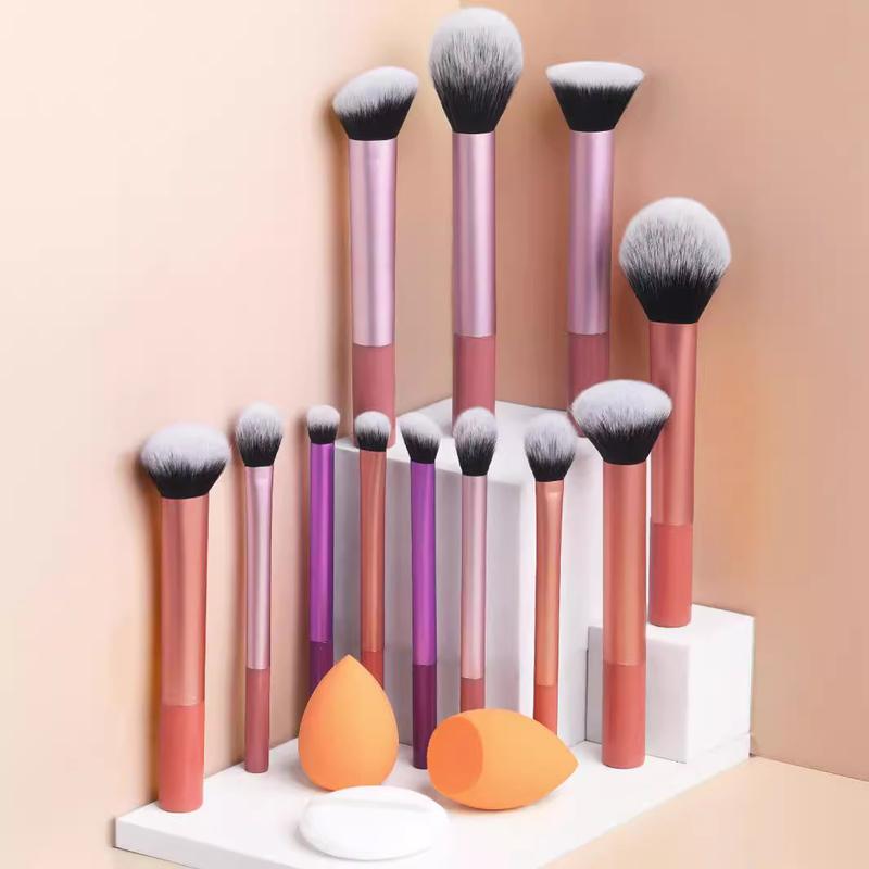 Multi-use Makeup Brush Set,12 Pcs/set Ergonomic Design Soft Cosmetic ...