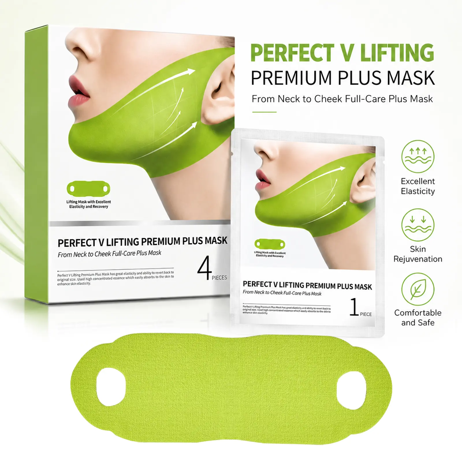 V-Lifting Mewing Mask & Neck Care Set for Women, Invisible Face Contour ...
