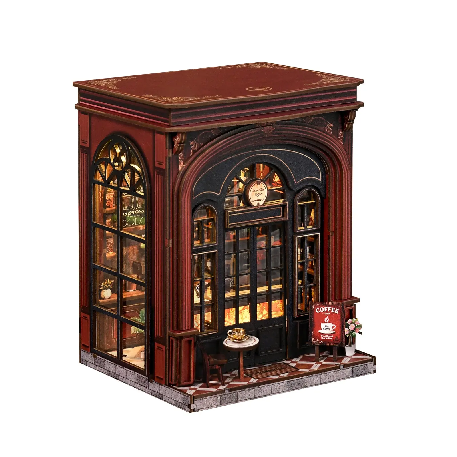 Wooden DIY Book Nook Model Kit for adults tiny home Vintage Abstract ...