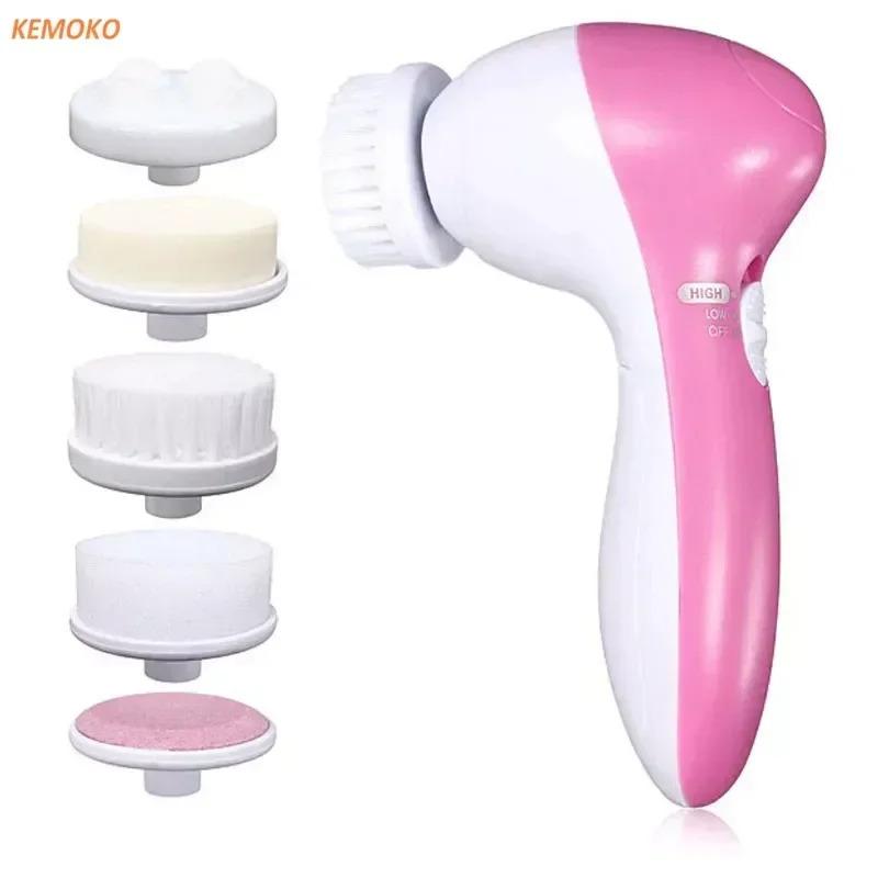 Electric Facial Cleanser 5 in 1 Wash Face Cleaning Machine Skin Pore ...