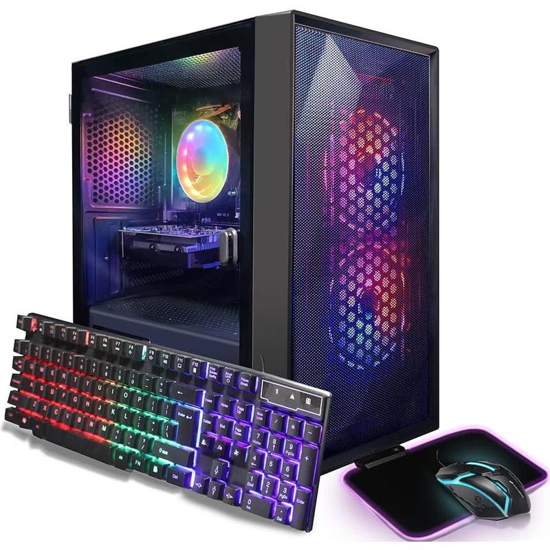 Prebuilt Gaming PC Desktop, Radeon RX 550 4G, Core i5 up to 3.7GHz, 16G ...