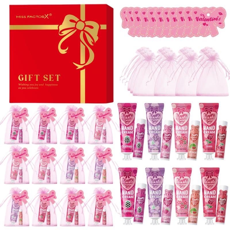 Valentine's Day Hand Cream & Lip Balm Gift Set - 12-Piece - TikTok Shop