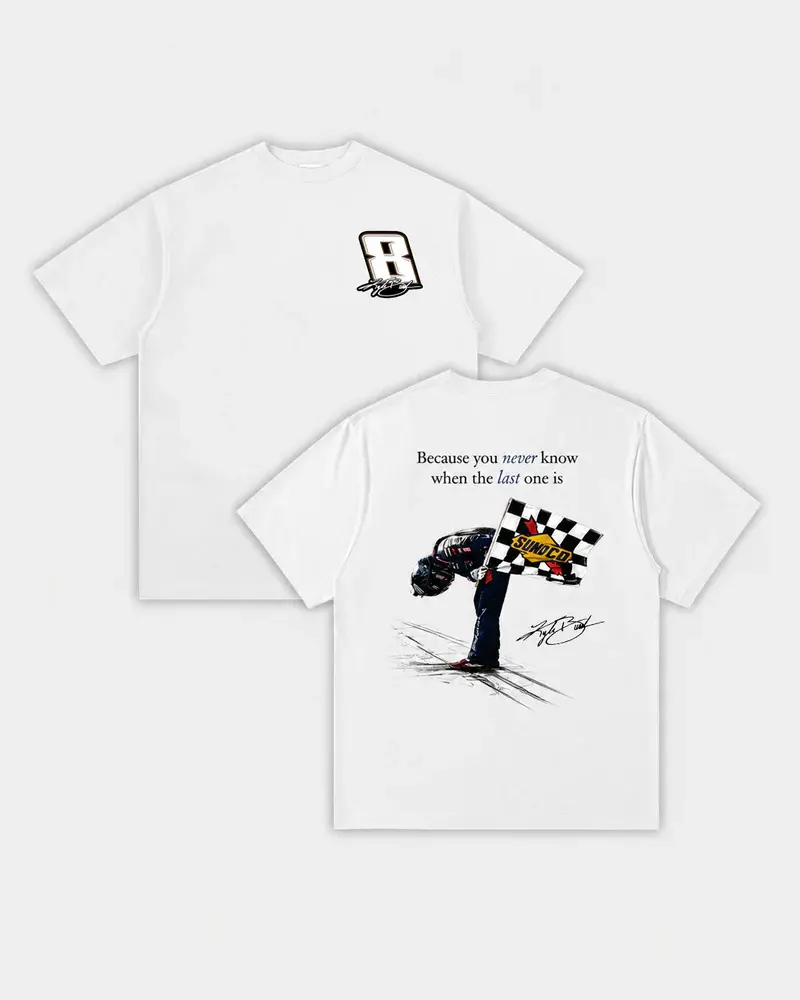 KYLE BUSCH LAST ONE TEE, Printed Graphic Tee, Soft Cotton Shirt, Trendy ...